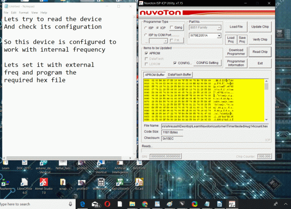 How to use Nuvoton ISP programmer